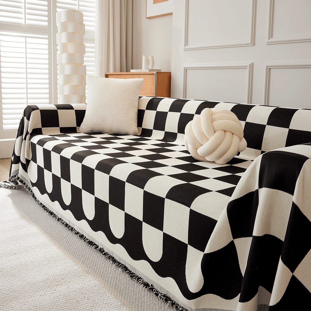 Chess Board Sofa Cover – Slashop.Inc