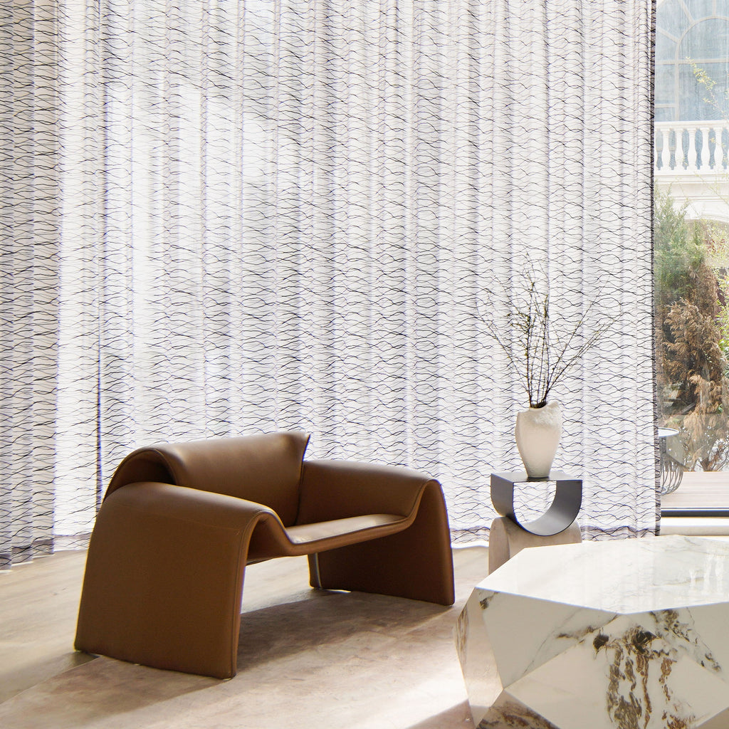 Ripple Whisper Embroidered Sheer Curtain – Slashop.Inc