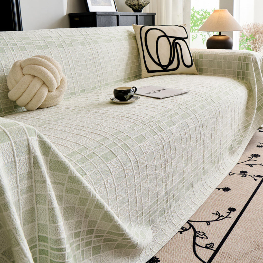 GridLine Cooling Woven Sofa Cover – Slashop.Inc