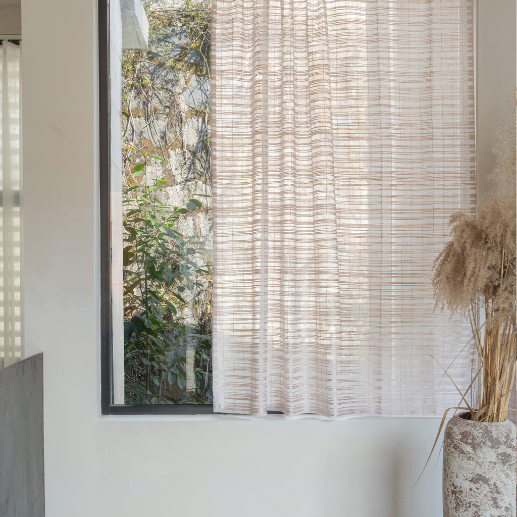 Whisper Grid Embroidered Sheer Curtain – Slashop.Inc