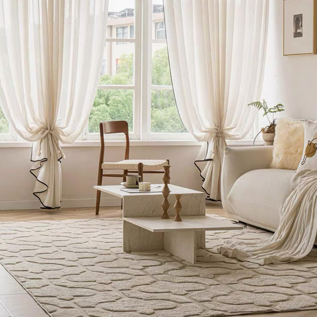 French-Style Linen Sheer Curtain – Slashop.Inc