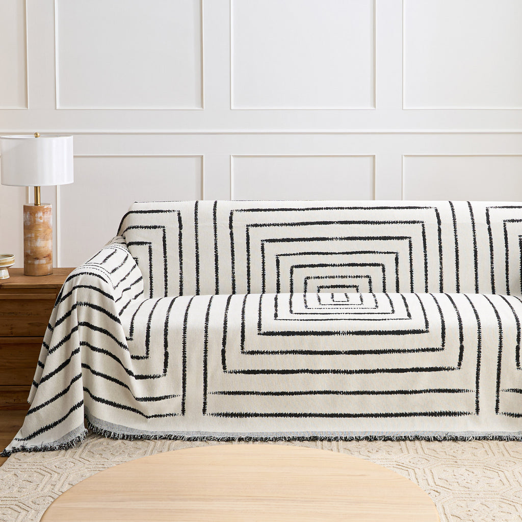 Chic Square Pattern Sofa / Couch Cover – Slashop.Inc