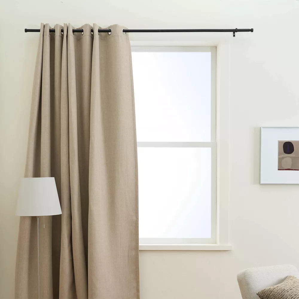 Modern Curtain Rod with Stylish Finials – Slashop.Inc