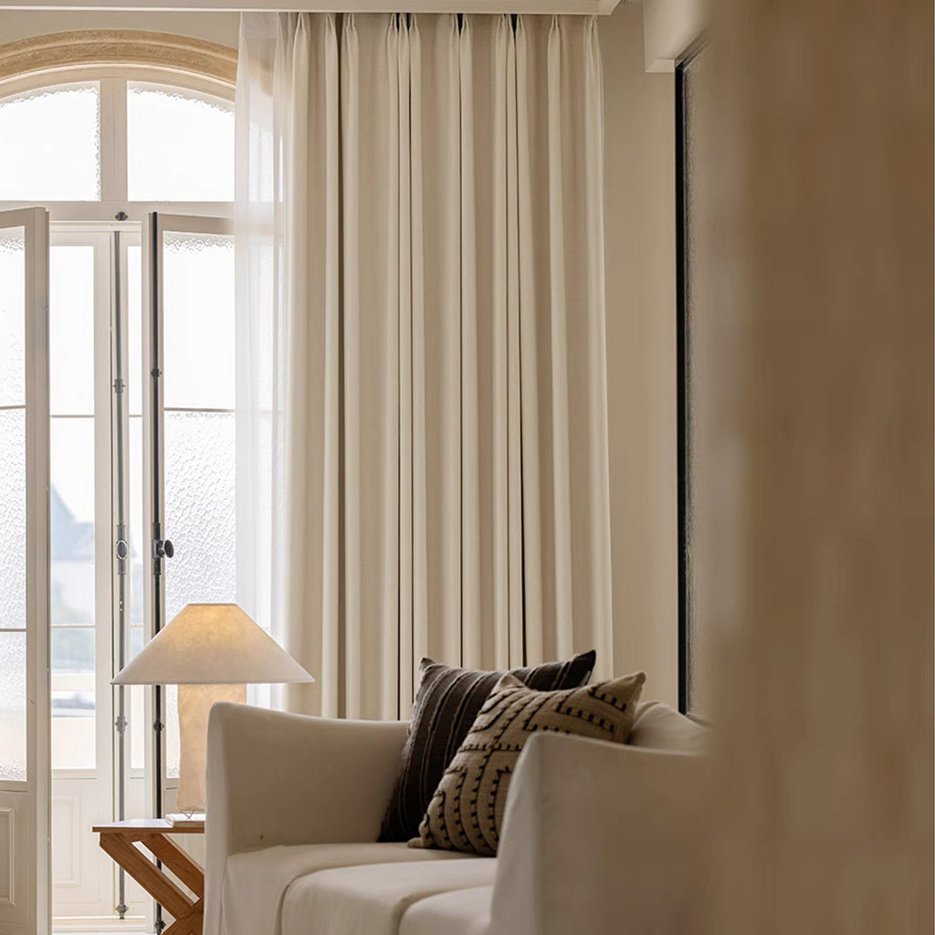 Soft Texture Beige Curtain – Slashop.Inc