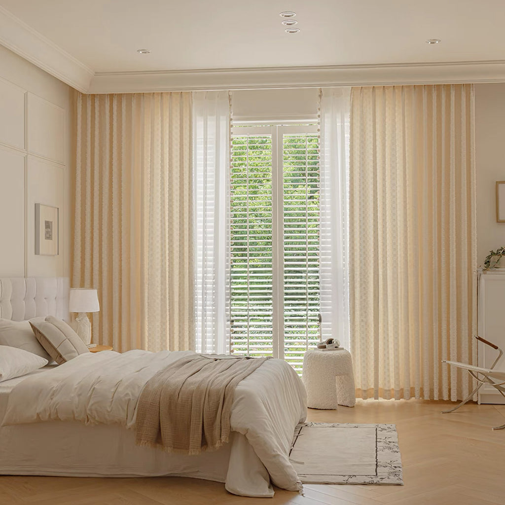 Textured Pom-Pom Edge Curtain – Slashop.Inc